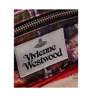 VIVIENNE WESTWOOD Plaid Wool Handbag With Rivets