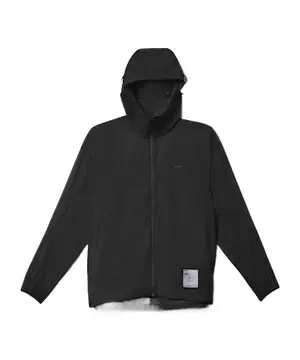 Satisfy Water-resistant Hooded Jacket - Black