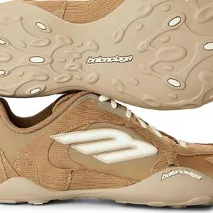 Balenciaga Color-blocked Knit Low-top Sneakers - Nude