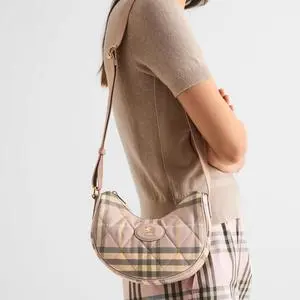 Burberry Horseshoe-shaped Small Bag - Nude
