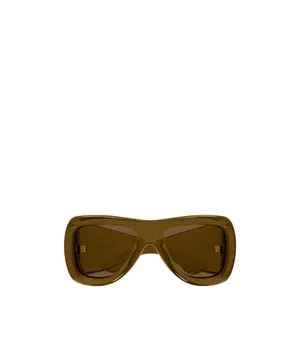 Saint Laurent Sculptural Wraparound Sunglasses
