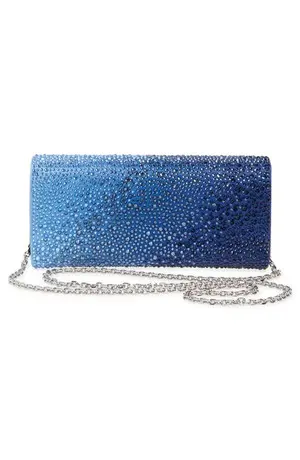 Judith Leiber Crystal Embellished Satin Clutch