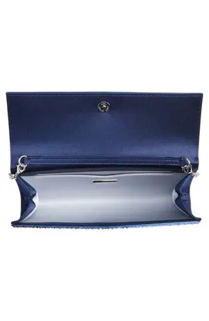 Judith Leiber Crystal Embellished Satin Clutch