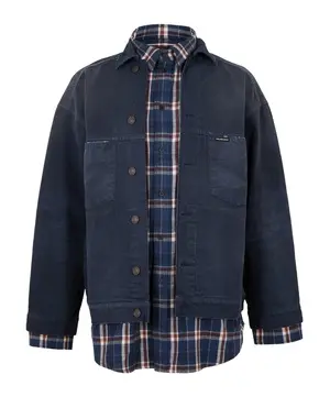 Balenciaga Plaid Shirt Jacket