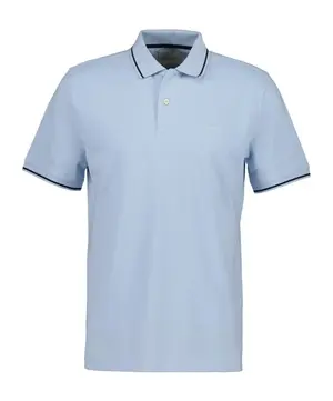 Gant Logo Short Sleeve Polo Shirt - Blue
