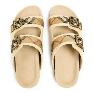 Burberry Urchin Buckle Flat Sandals