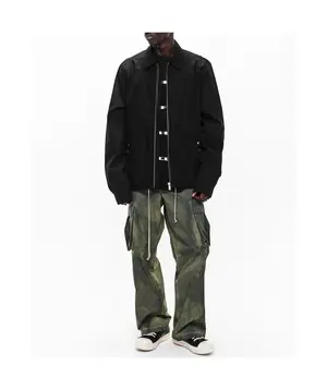 Rick Owens Line-design Zip-up Jacket