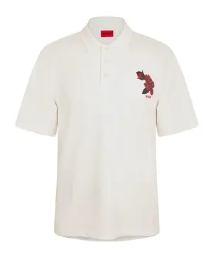 Hugo Boss Logo Short Sleeve Polo Shirt - White