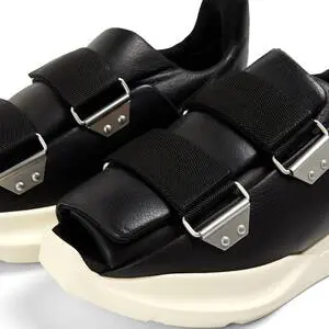 Rick Owens Low-top Trainers With Buckled Straps - Black