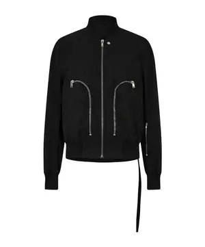 Rick Owens Minimalist Bomber Jacket - Black