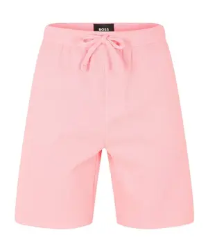 Hugo Boss Waffle Knit Drawstring Shorts - Pink