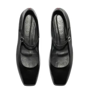 AeydĒ Nappa Leather Ballet Flats - Black