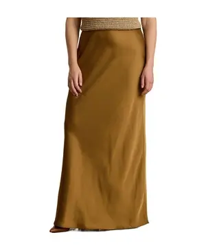 Ralph Lauren A-line Maxi Skirt - Brown