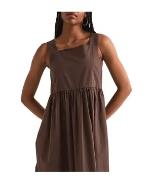Max Mara Sleeveless Maxi Dress With Crochet Trim
