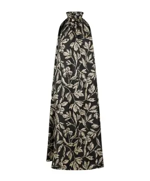 Max Mara Sleeveless High-neck Maxi Dress - Black