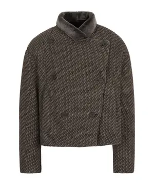 Emporio Armani Reversible Lamb Fleece Coat