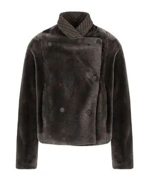 Emporio Armani Reversible Lamb Fleece Coat