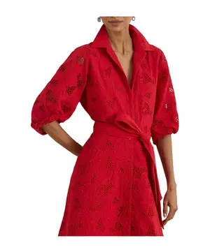 Ralph Lauren Embroidered Shirt Dress