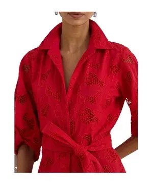 Ralph Lauren Embroidered Shirt Dress