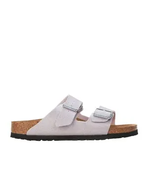 BIRKENSTOCK Suede Slide With Adjustable Buckles - Multicolor