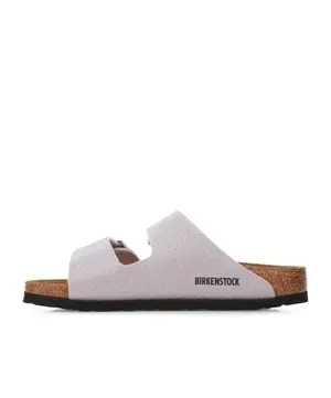 BIRKENSTOCK Suede Slide With Adjustable Buckles - Multicolor