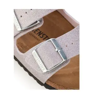 BIRKENSTOCK Suede Slide With Adjustable Buckles - Multicolor