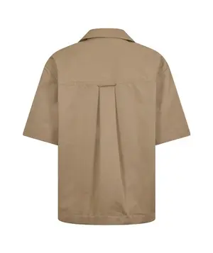 AMI Paris Camp Collar Short Sleeve Plain Shirt