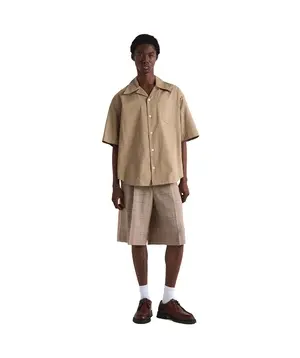 AMI Paris Camp Collar Short Sleeve Plain Shirt