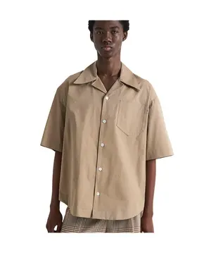 AMI Paris Camp Collar Short Sleeve Plain Shirt