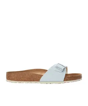 BIRKENSTOCK Pale Blue Slip-on Slide With Adjustable Buckle