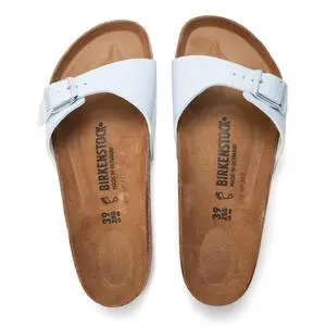 BIRKENSTOCK Pale Blue Slip-on Slide With Adjustable Buckle
