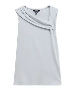 Barbour Sleeveless Pleated Detail Top - Blue