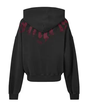 Palm Angels Cropped Zip-up Hoodie