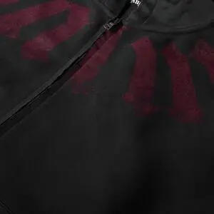 Palm Angels Cropped Zip-up Hoodie
