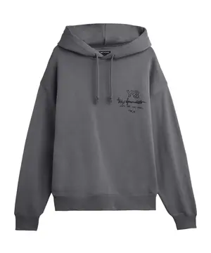 Y3 Loose-fit Pullover Hoodie - Grey