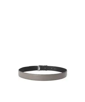 FERRAGAMO Reversible Belt With Signature Buckle - Gray