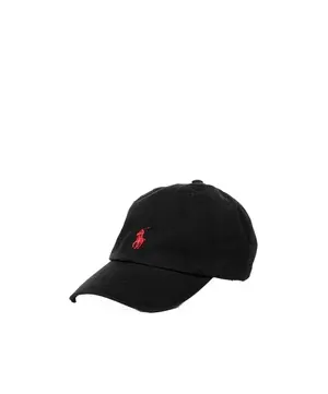 Polo Ralph Lauren Embroidered Logo Baseball Cap - Black