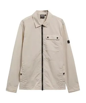 Barbour Inline Cotton Long Sleeve Overshirt - Nude