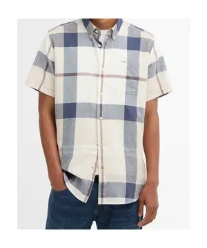 Barbour Short-sleeved Plaid Shirt
