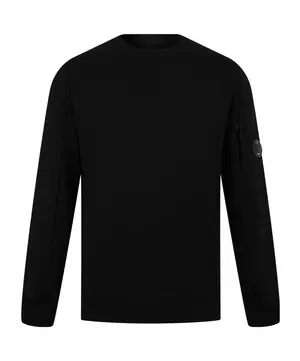 C.P. COMPANY Lens Crew-neck Sweatshirt - Black