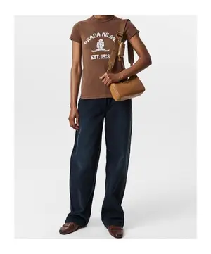 Prada Printed T-shirt - Brown