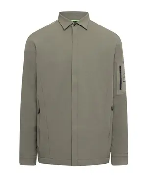 Hugo Boss Collared Overshirt - Gray