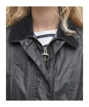 Barbour Beadnell Waxed Jacket - Black