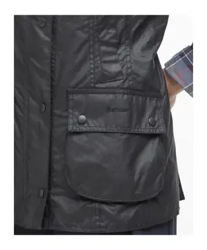 Barbour Beadnell Waxed Jacket - Black