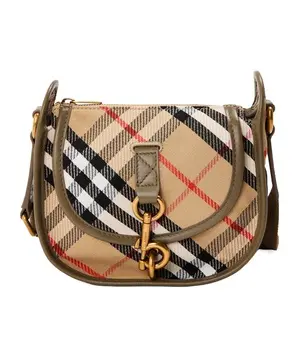 Burberry Burberry Plaid Saddle Bag Sand-colored
