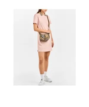 Burberry Plaid Saddle Bag - Sandy