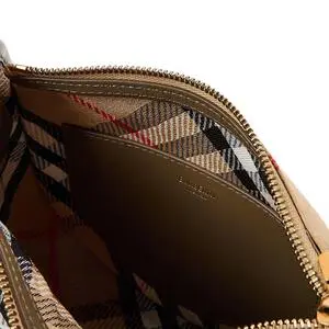 Burberry Plaid Saddle Bag - Sandy
