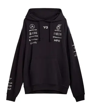 Y3 Minimal Hooded Sweatshirt - Black