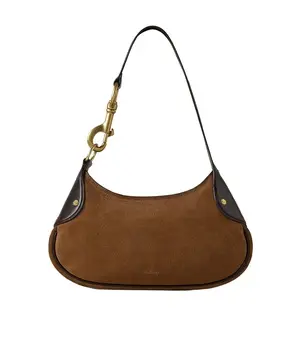 Mulberry Solid Color Bowling Bag - Brown
