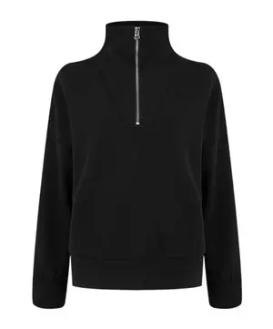Varley Hawley Half Zip Sweatshirt - Black